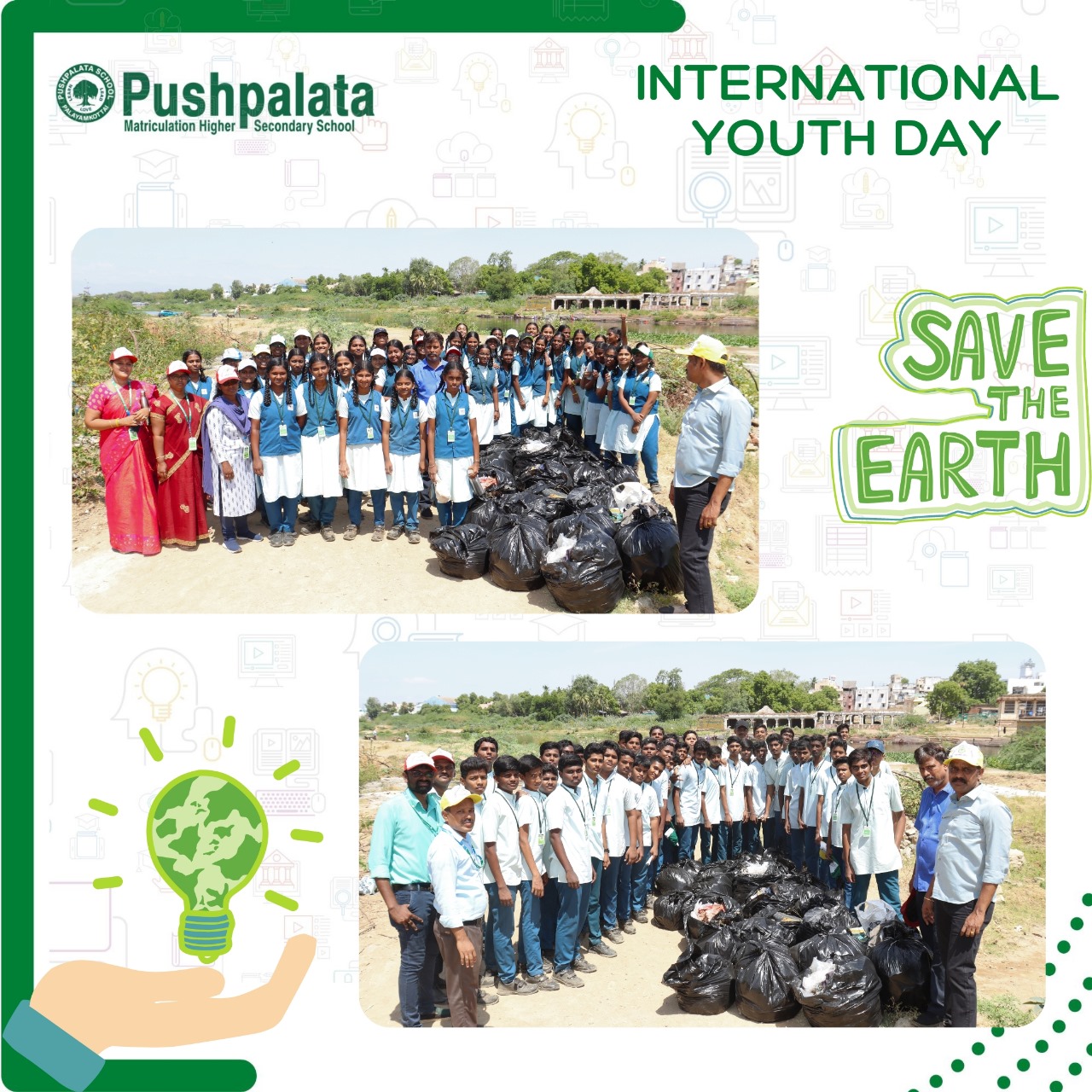 INTERNATIONAL YOUTH DAY | Pushpalata Matriculation Higher Secondary School