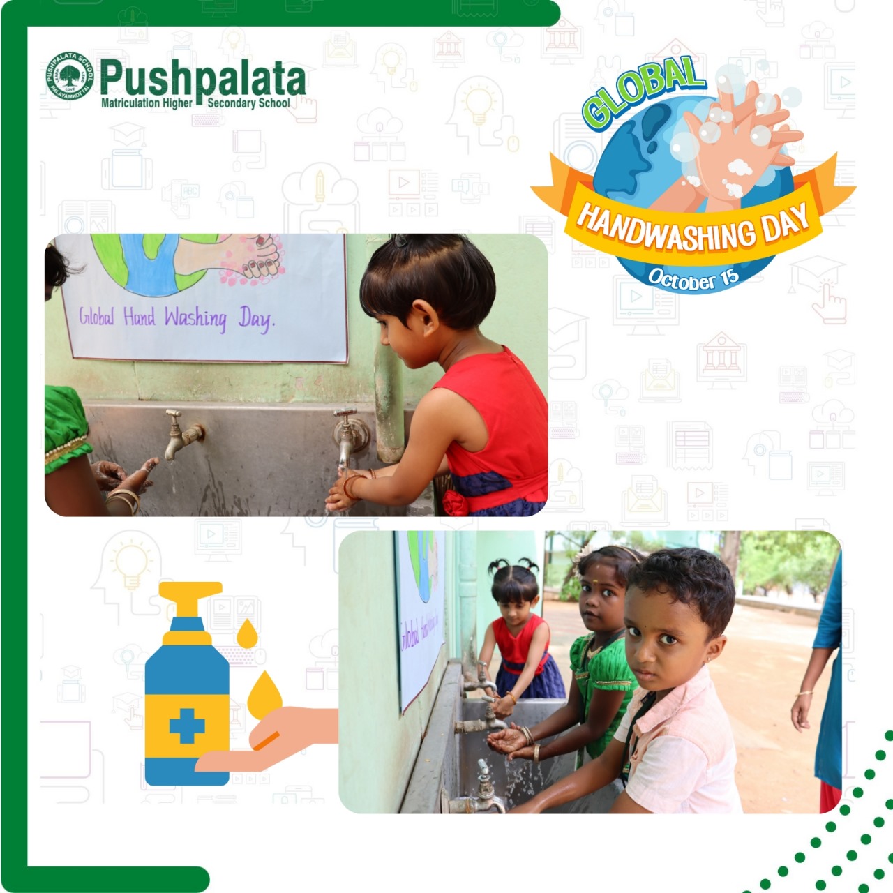 GLOBAL HAND WASHING DAY | Pushpalata Matriculation Higher Secondary School