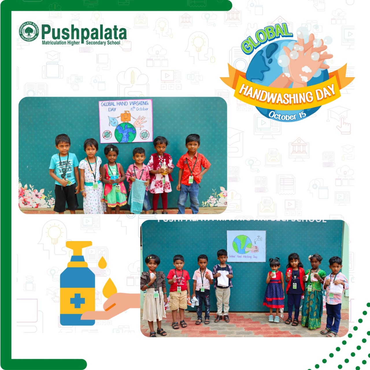 GLOBAL HAND WASHING DAY | Pushpalata Matriculation Higher Secondary School