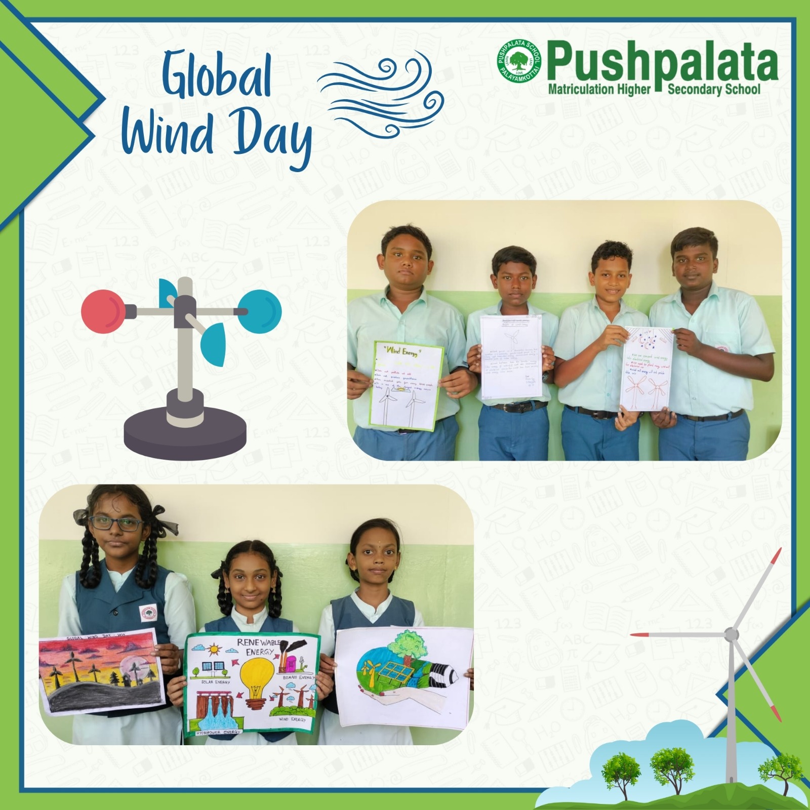 Global Wind Day – 15.06.2024 | Pushpalata Matriculation Higher ...