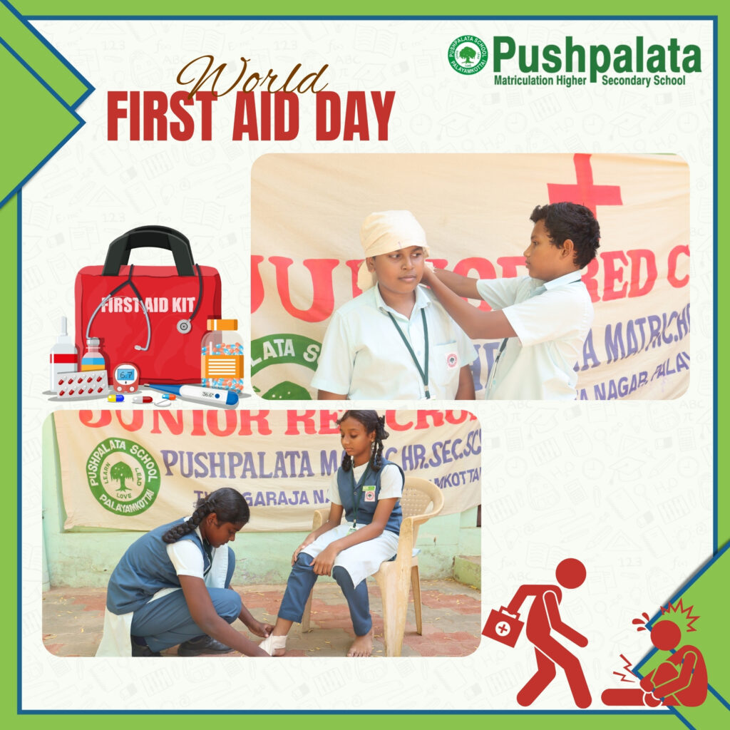 World First Aid Day – 14.09.2024 | Pushpalata Matriculation Higher ...