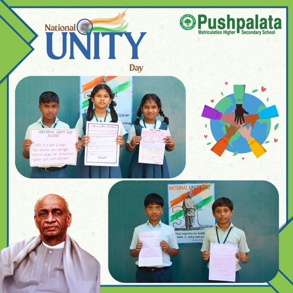 National Unity Day – 31.10.2025 | Pushpalata Matriculation Higher ...